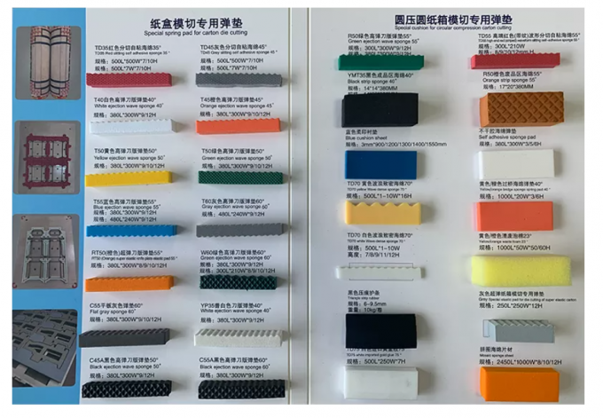 Die Making Ejection Rubber With Adhesive Tape 10mm 12mm Width