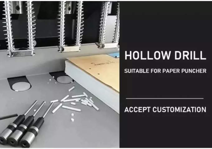 Hollow Paper Hole Drill Bit 9mm Diameter For Punching Machine OEM
