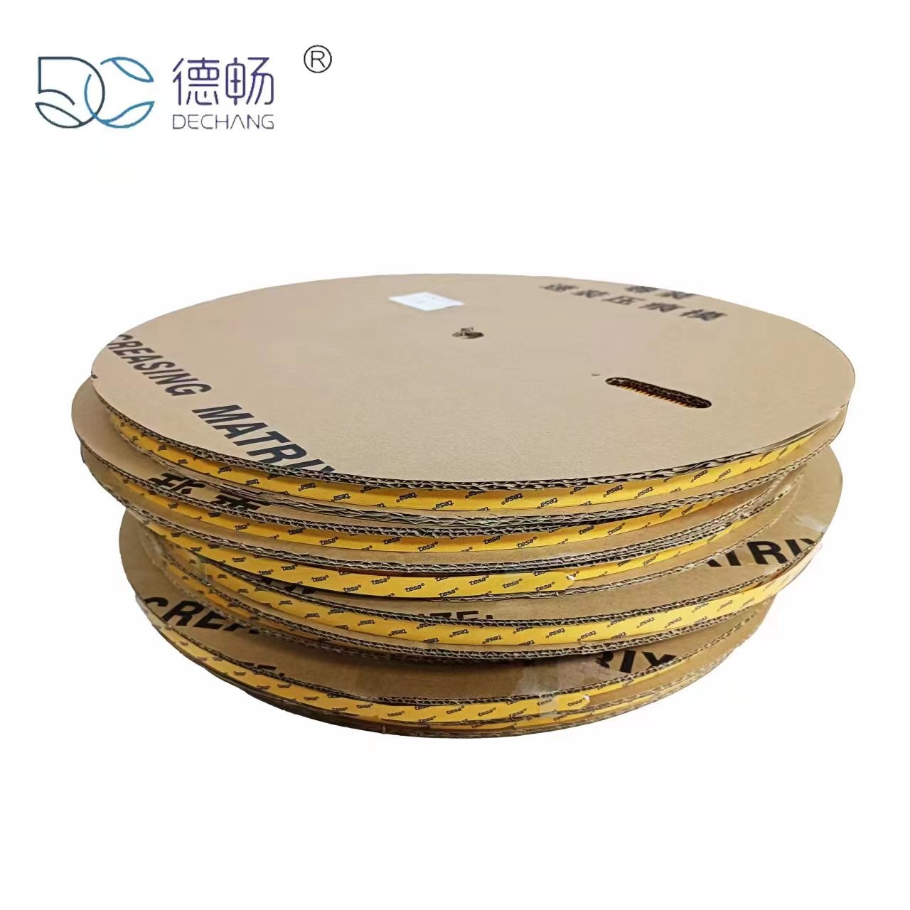 Creasing Matrix of PVC roll Base White Color Super Sticky Creasing Channel